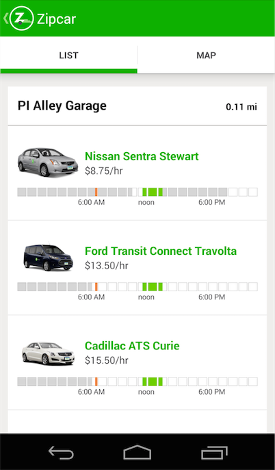 Zipcar - Google Play Android 應用程式