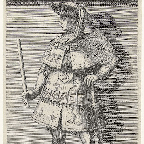 Portret van Filips de Goede, hertog van Bourgondië, Philips Galle ...