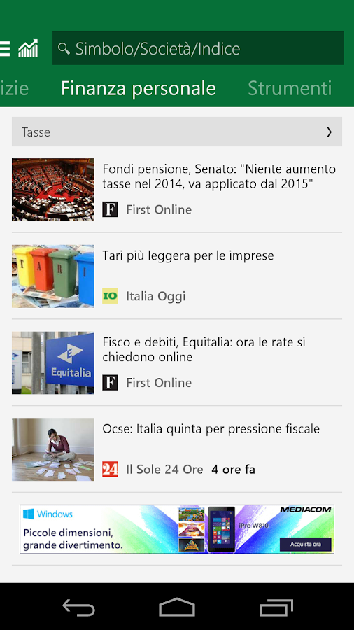 MSN Money - Quotazioni - App Android su Google Play