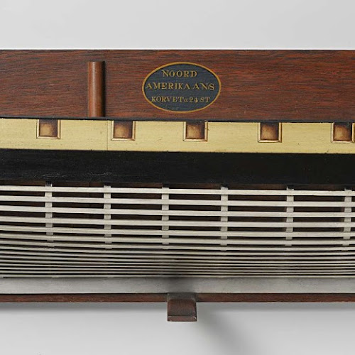 Half Model of a 24-Gun Sloop of War, anonymous, c. 1825 - Rijksmuseum