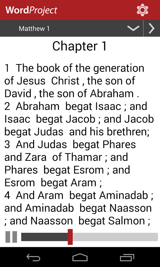 WORDPROJECT AUDIO BIBLE - Android Apps on Google Play