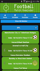 Football Match Reminder – All Football matches/League – schedule ...