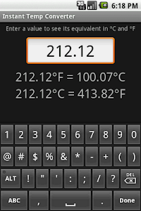 Instant Temp Converter Lite – Quick & easy instant conversion between ...