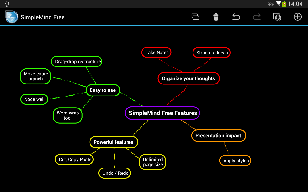 SimpleMind Free mind mapping