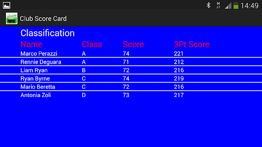 Clay Shooting Club Score Card – Clay Shooting Club Score Card – Android ...