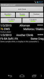 Climbing Scorecard Latest Version APK for Android – Android Sports Apps