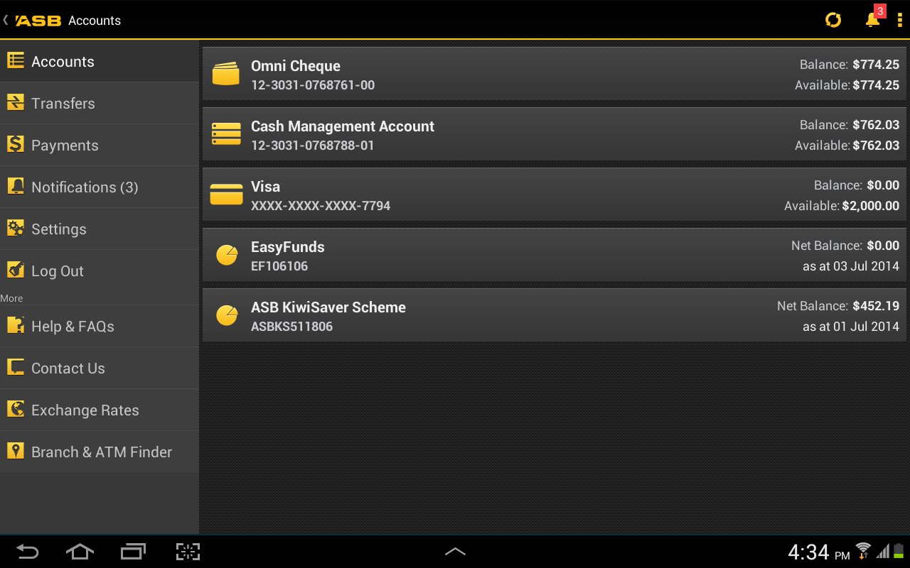 ASB Mobile Banking - screenshot
