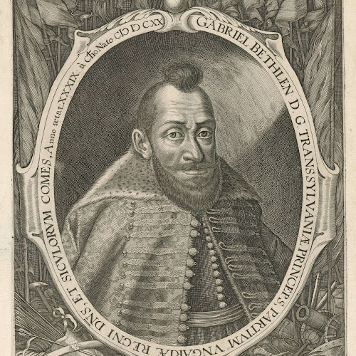 Portret van Gabriel Bethlen, prins van Transsylvanië, Aegidius Sadeler ...