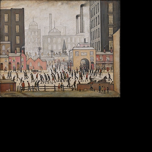 Coming from the Mill - LS Lowry — Google Arts & Culture