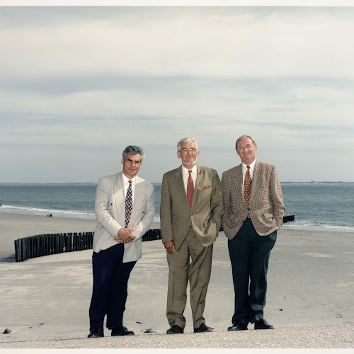 Portret van Jaap van der Doef, Johan Stekelenburg en Jaap Boersma, Taco ...