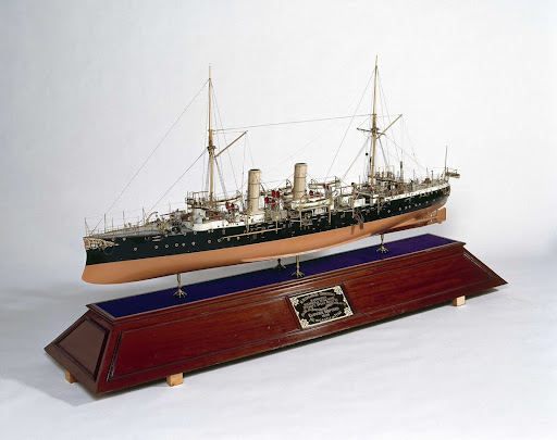 Ship model representing the colonial cruisers HMS KATOOMBA, MILDURA and ...