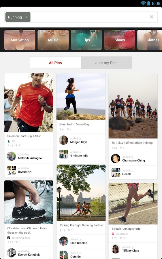 Pinterest - Android-alkalmazások a Google Playen