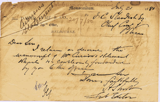 Thomas Curnow re Kelly's attempt to ambush police - Public Record ...