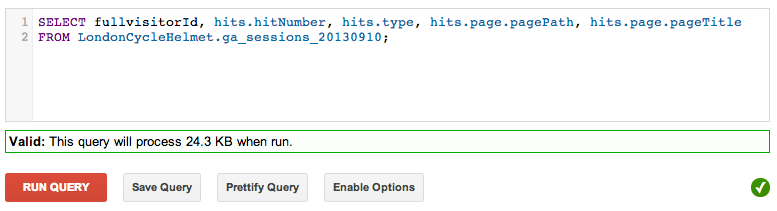 Bigquery Cookbook Analytics Help