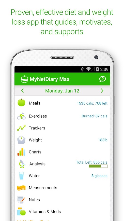 MyNetDiary Calorie Counter PRO - Android Apps on Google Play