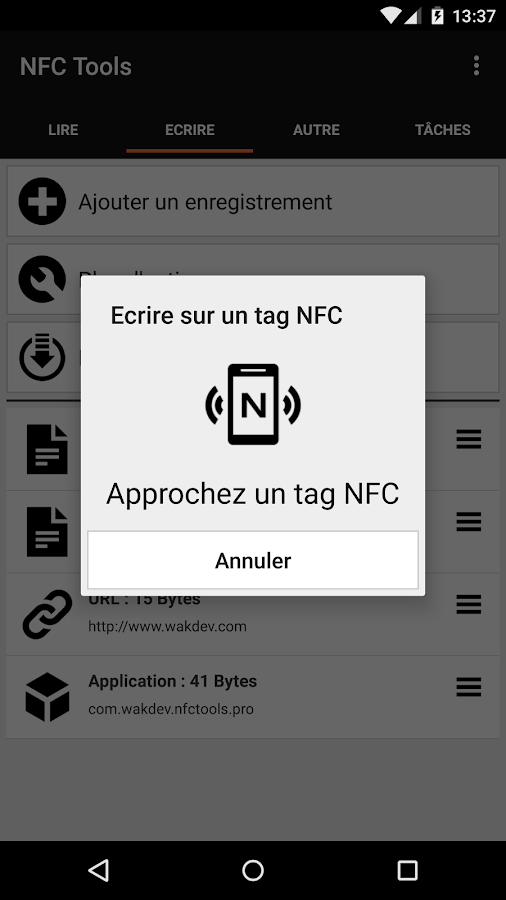 NFC Tools – Applications Android sur Google Play