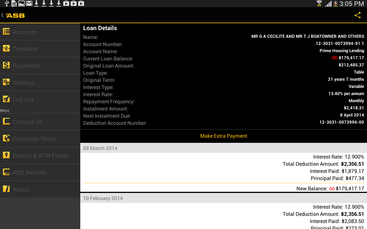 ASB Mobile Banking - screenshot