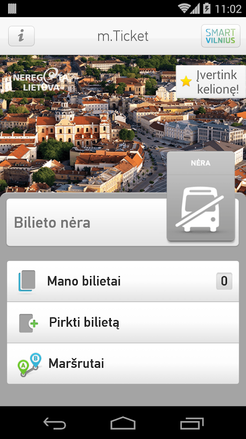 m.Ticket – „Android“ programos „Google Play“