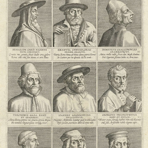 Negen portretten van Griekse geleerden, Theodoor Galle, 1581 - 1633 ...