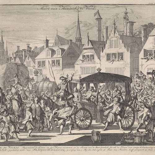 Hendrik IV, koning van Frankrijk en Navarra, door de monnik François ...