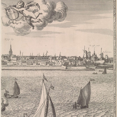 Gezicht op Rotterdam (zesde deel), Joost van Geel, after 1666 - 1698 - Rijksmuseum