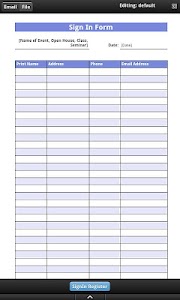 Sign In List – Create, edit and send sign in form and an attendance ...