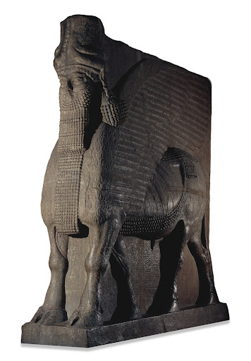 Colossal winged bull from the Palace of Sargon II — Google Arts & Culture