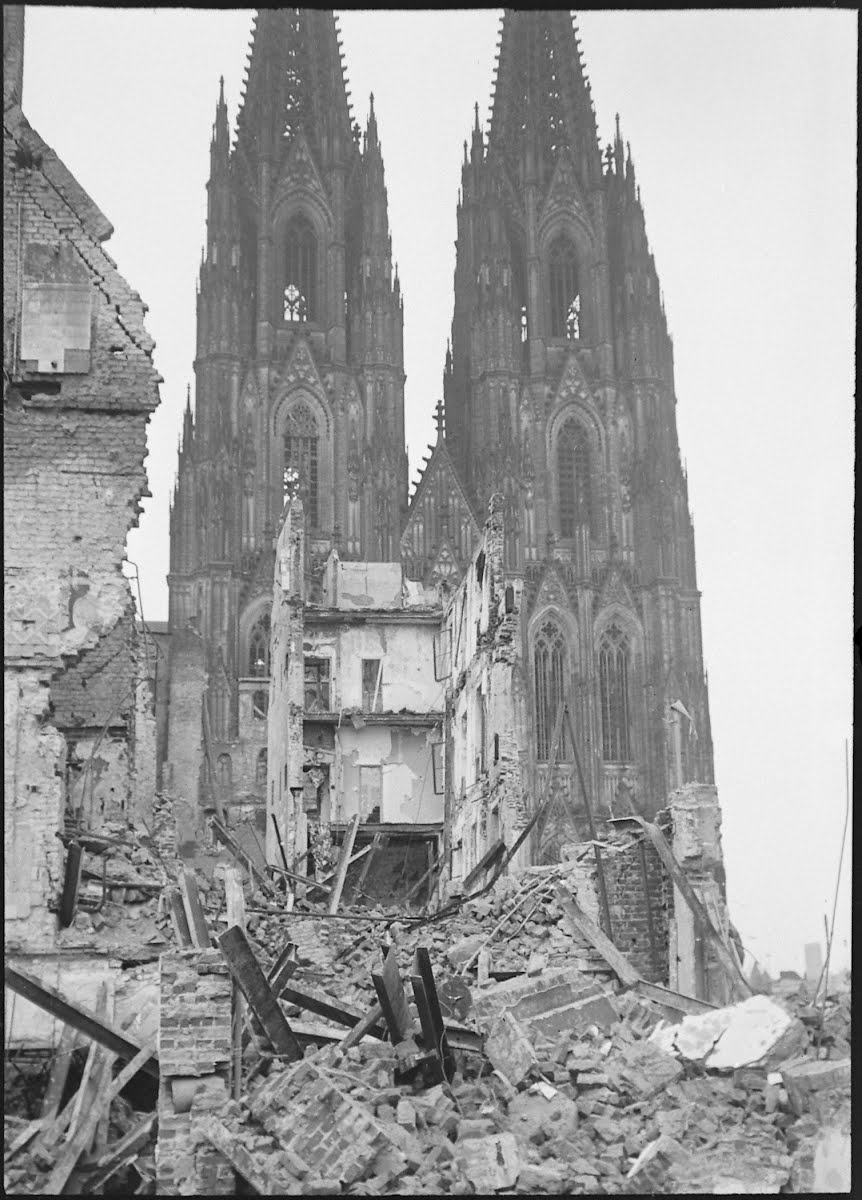 Cologne Cathedral Damage - Margaret Bourke-White — Google Arts & Culture
