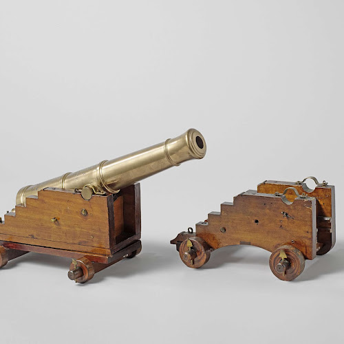 Model of an 8-Pounder Gun and Two Carriages, anonymous, 1800 - Rijksmuseum