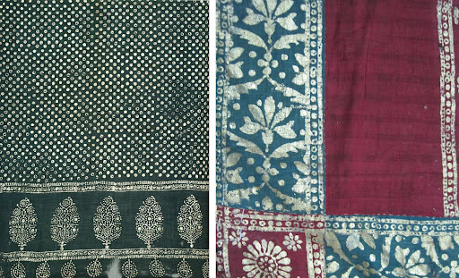 Printed Textile with Silver Varak Leaf — Google Arts & Culture