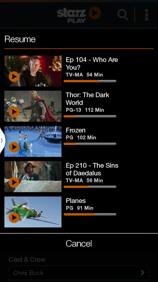 STARZ Play - Aplicaciones de Android en Google Play