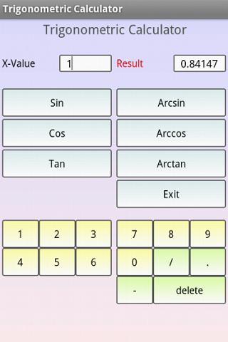 Trigonometric Calculator - Android Apps on Google Play