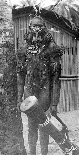 Portrait of a Marind Papuan man during a ceremony - photographer ...