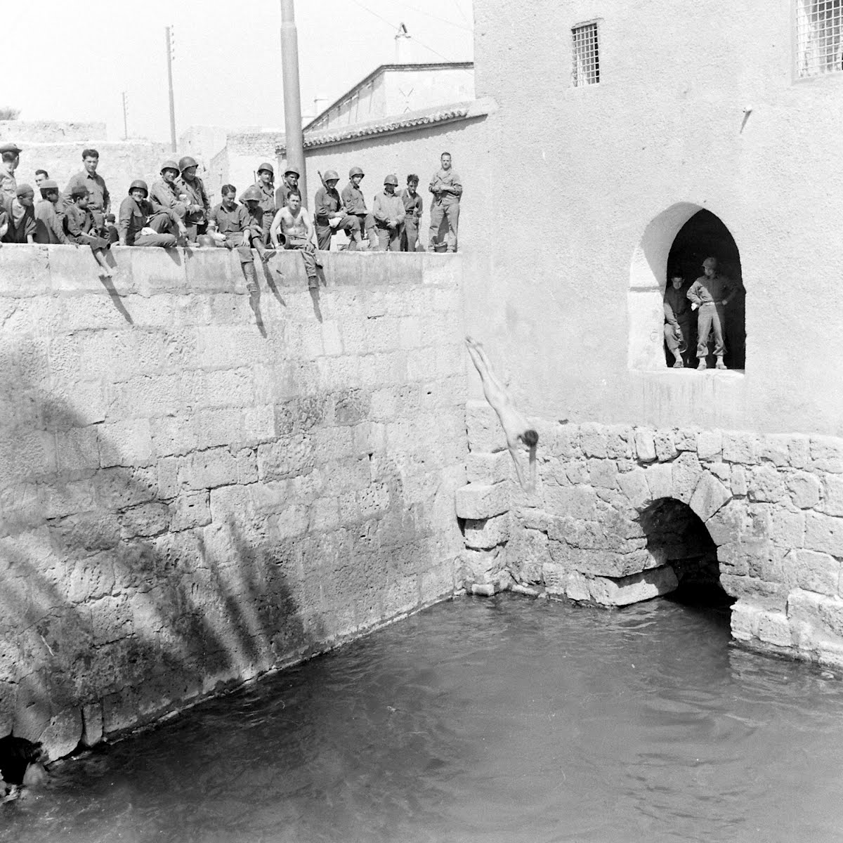 Soldiers Swim In Roman Baths At Gafsa - Eliot Elisofon — Google Arts ...