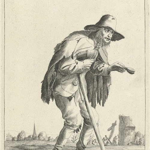 Melaatse bedelaar, Pieter Jansz. Quast, 1634 - 1638 - Rijksmuseum