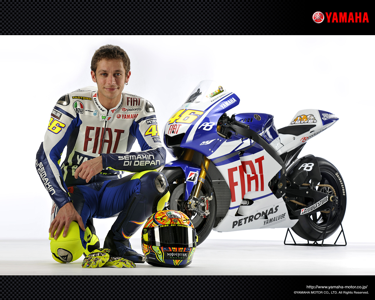 Valentino Rossi - MotoGP 2010 Fiat Yamaha Team #3 | Racing Wallpapers