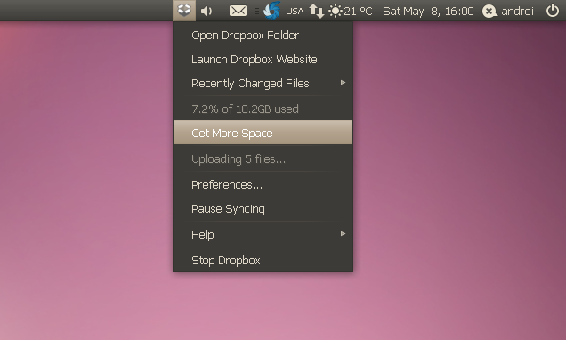 Latest Experimental Dropbox Adds AppIndicator Support And Customizable ...
