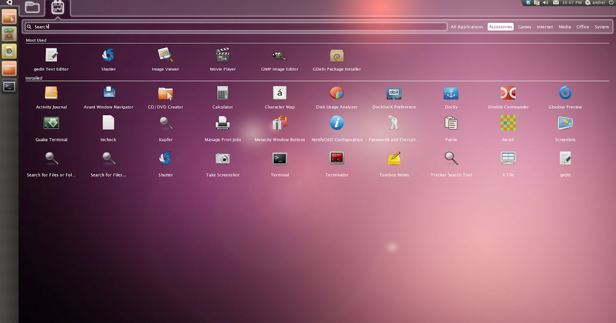 The Unity Launcher Looks Gorgeous [Ubuntu Netbook Edition 10.10] ~ Web ...