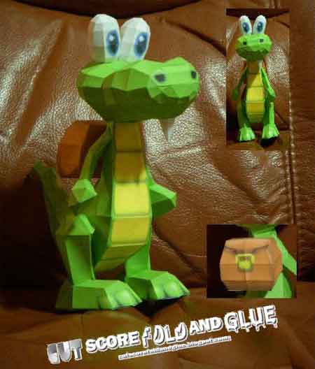 Croc Papercraft ~ Paperkraft.net - Free Papercraft, Paper Model, & Papertoy