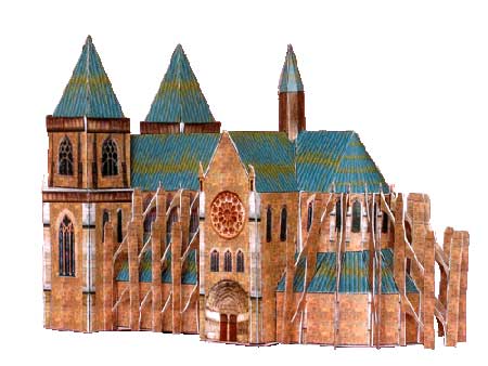 Gothic Cathedral Papercraft ~ Paperkraft.net - Free Papercraft, Paper ...