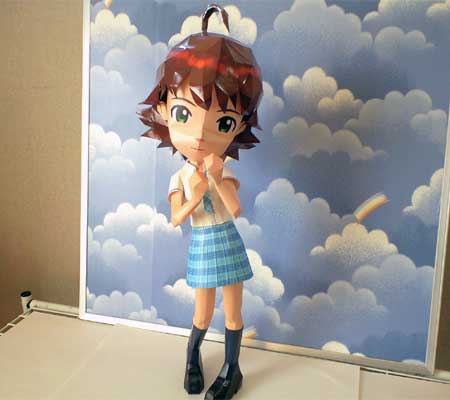 Idolmaster Papercraft - Miki Hoshii (Regular / Roused Version ...