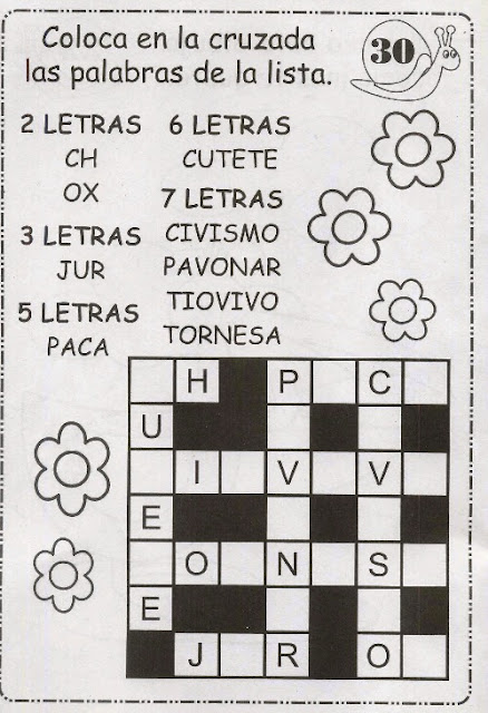 SOPAS DE LETRAS PASATIEMPOS PARA NIÑOS