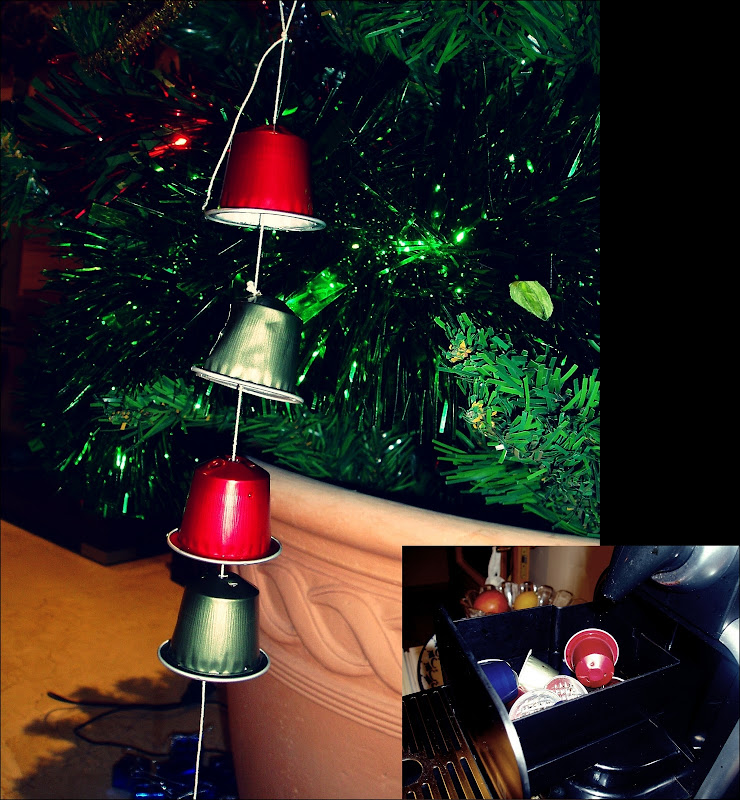 Christmas bells with Nespresso capsules | E2A's Blog