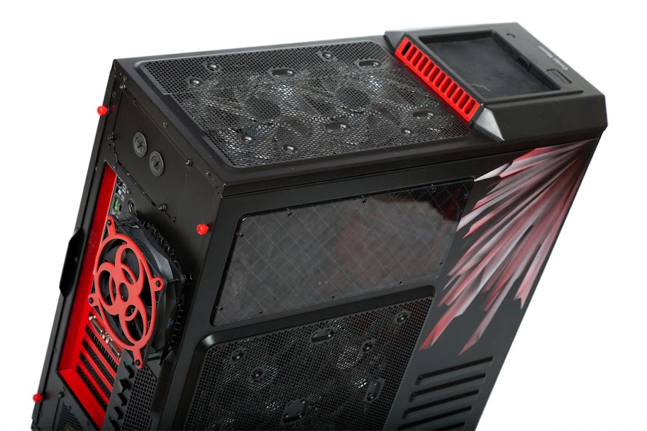 HAF 932 Mod - Black and red airbrushd | Overclock.net