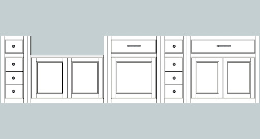 Some cabinet (FF, rail/stile door, drawer) sizing Q's | LumberJocks ...