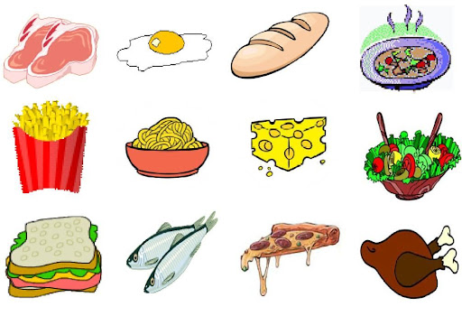 Alimentos animados para niños - Imagui