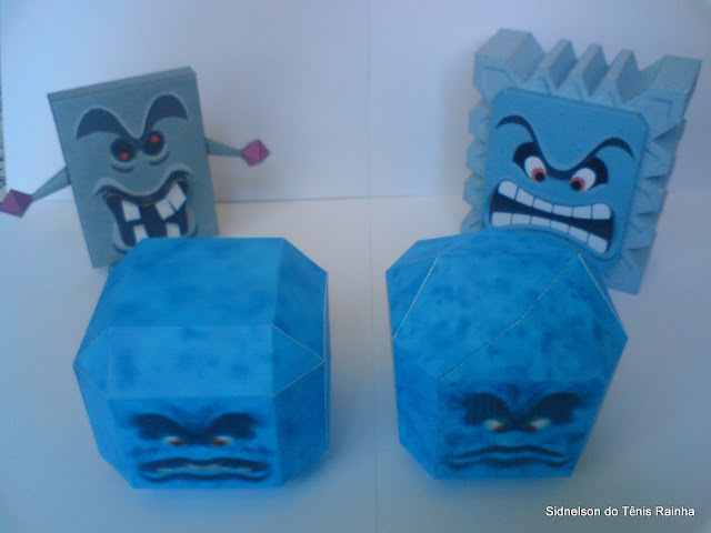 Sidnelson Papercraft: Thwomp - SMW - 31.12.2009