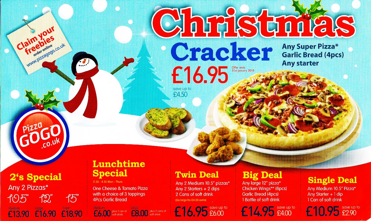 ASIA Discount Card - University of Essex: Pizza GoGo - Menu