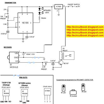 eCircuitbook: Infrared beam barrier/ proximity sensor