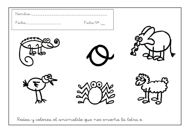 APRENDE A ESCRIBIR LA LETRA O. CALIGRAFIA INFANTIL